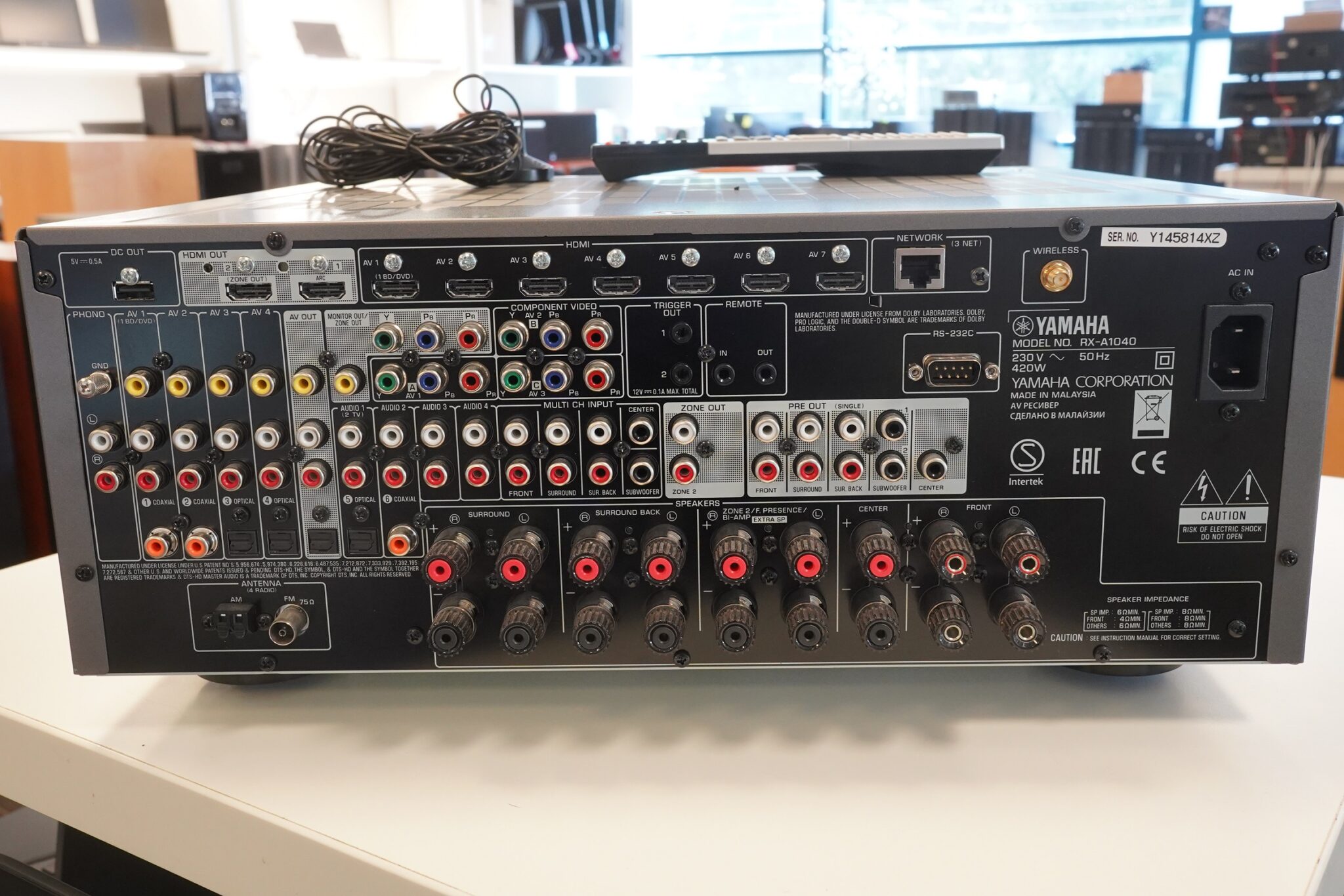 7.2 Kodukino ressiiver Yamaha RX-A1040 Aventage - Elektroonika24